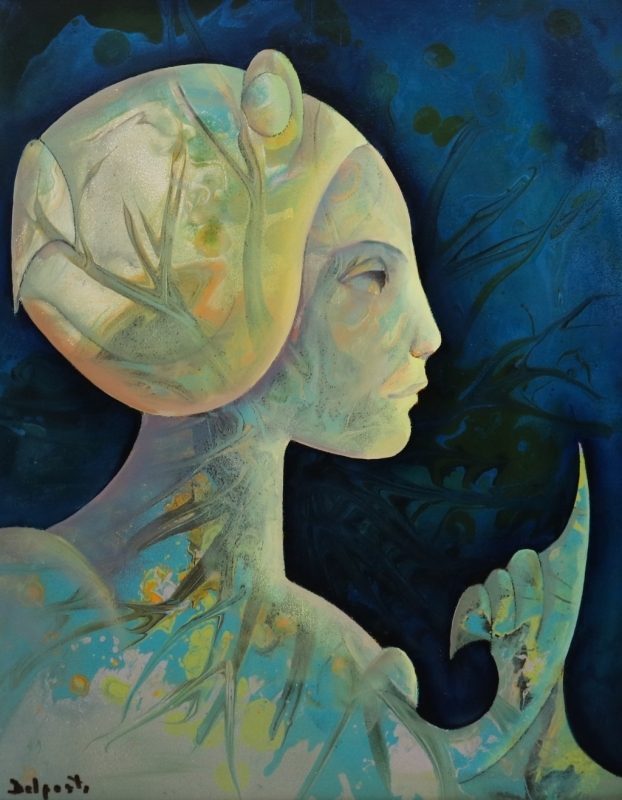 Charles Delporte | Profile in the night (1977) | MutualArt