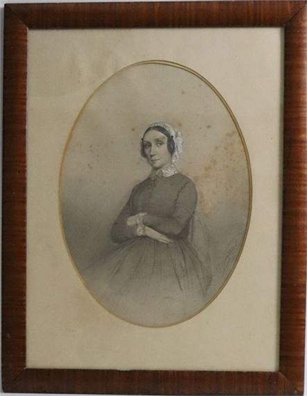 Pierre-Victor Galland | Portrait de femme aux bras croisés. (1846 ...