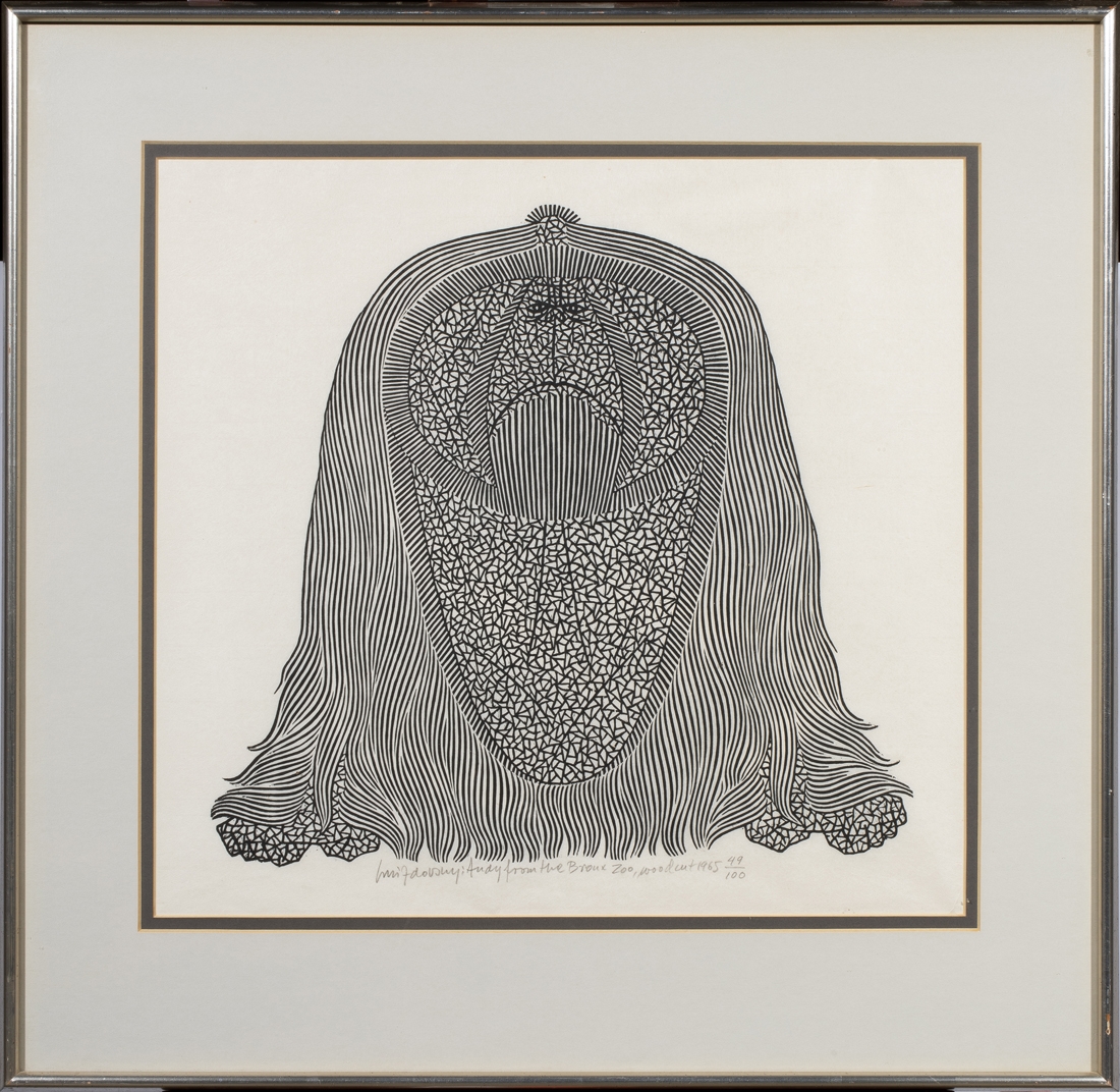 Jacques Hnizdovsky | Andy at the Bronx Zoo (1965) | MutualArt