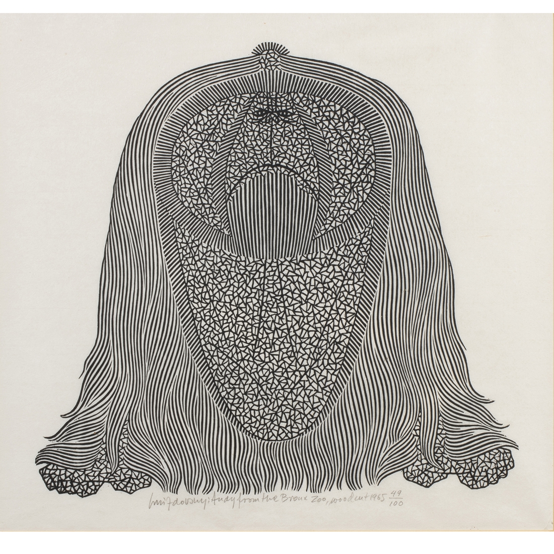 Jacques Hnizdovsky | Andy at the Bronx Zoo (1965) | MutualArt