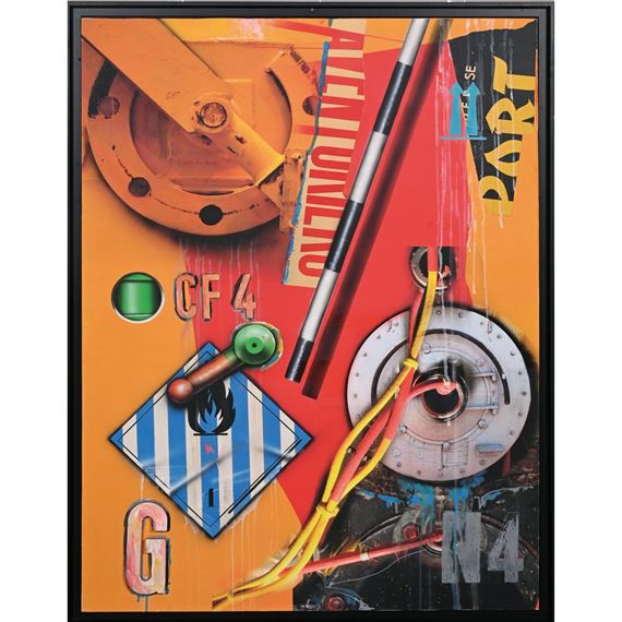 Peter Klasen | Manette verte – rouge (2016) | MutualArt