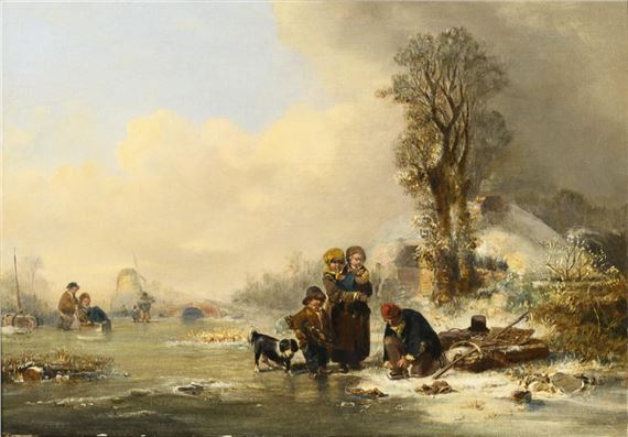 Wilhelm Alexander Meyerheim | Family in Winter | MutualArt