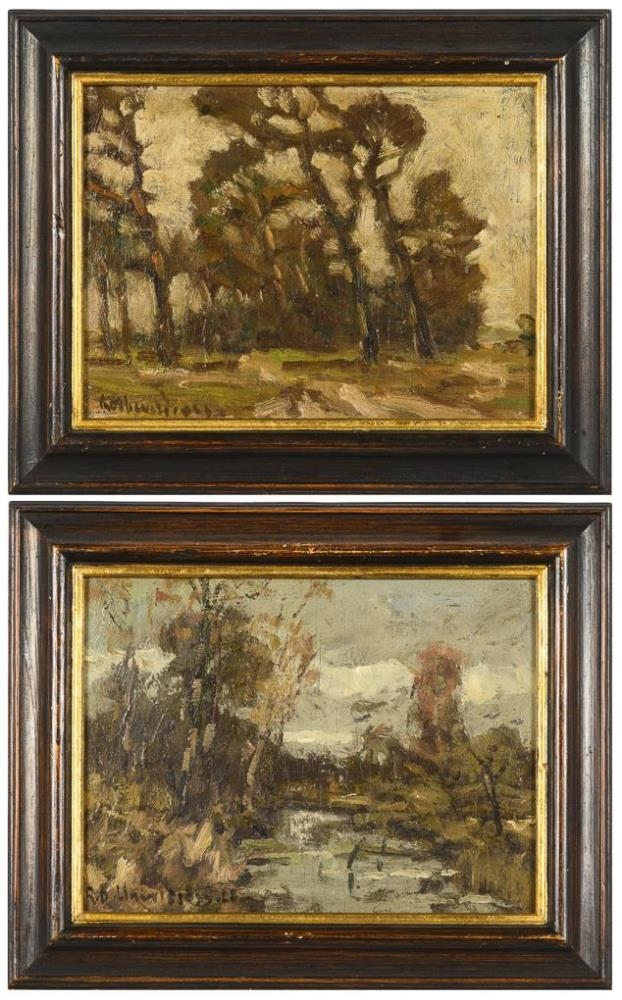 Raphael Oskar Unverdross | Two landscapes | MutualArt