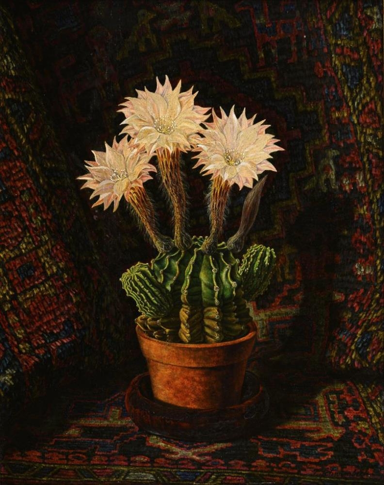 Fritz Schwimbeck | Still Life with Cactus | MutualArt