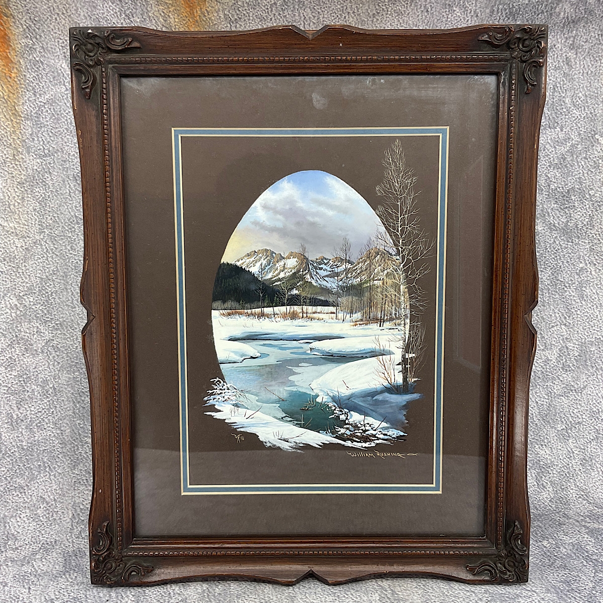 William Rushing | A winter landscape scene | MutualArt