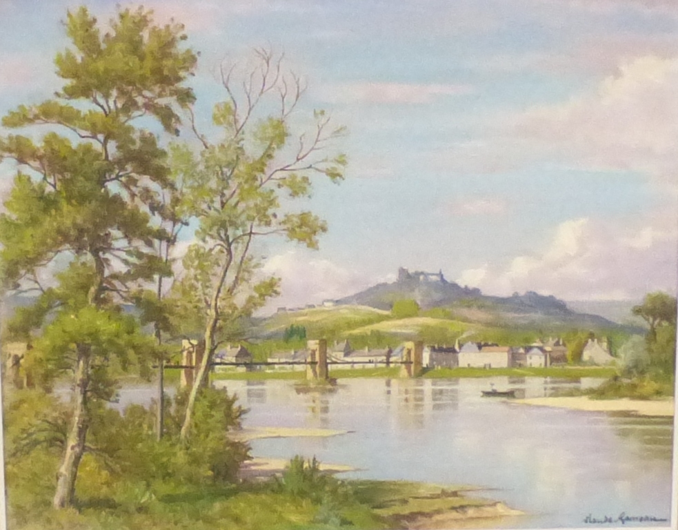 Claude Rameau | Village en bord de Loire | MutualArt