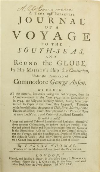 Thomas | in His Majesty's Ship the Centurion Under the Commodore George ...