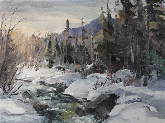 Léonard Parent Basque | La rivière Ste-Anne | MutualArt