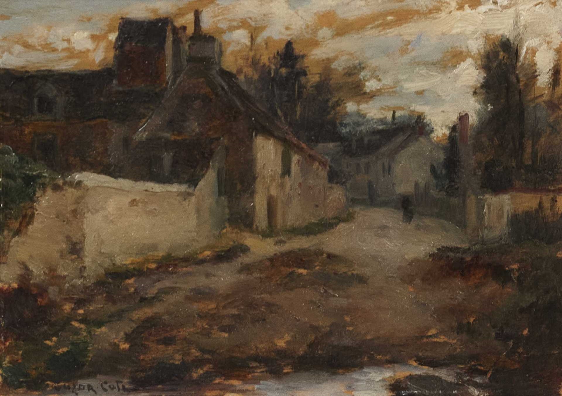 Marc-Aurèle de Foy Suzor-Côté | Rue de village en France (1891) | MutualArt