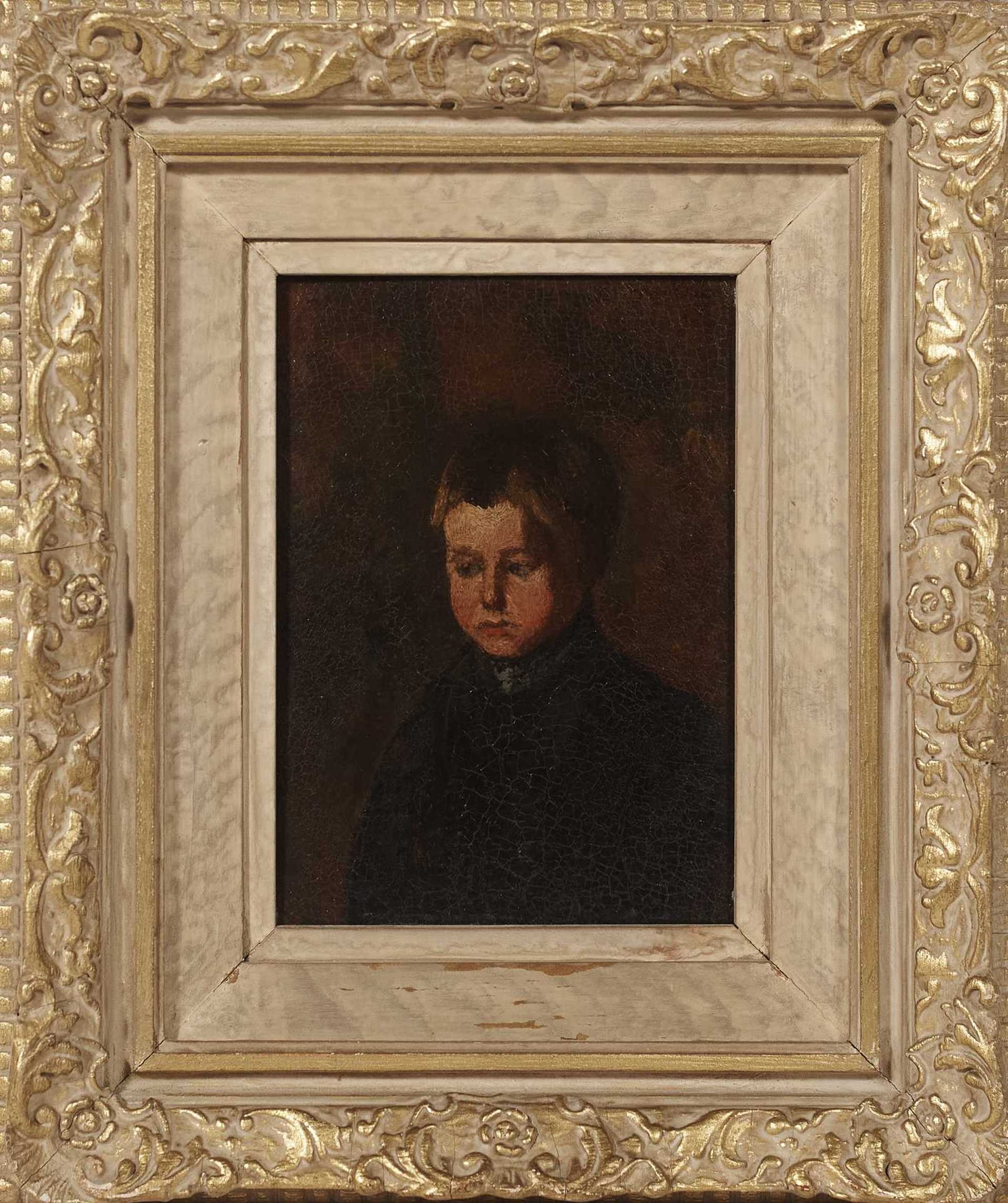 Henri de Braekeleer | Portrait de jeune garç | MutualArt
