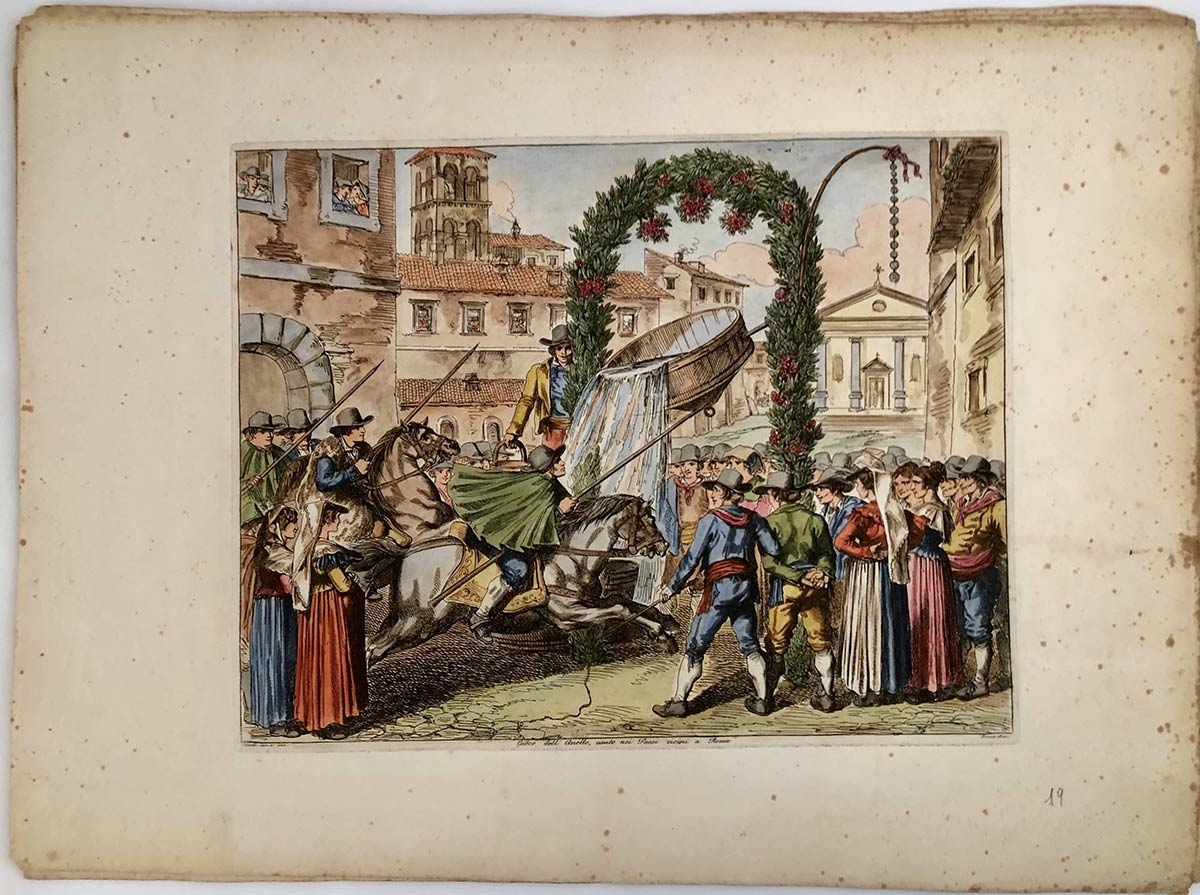 Bartolomeo Pinelli | Lot of 19 plates from Il Meo Patacca o vero Roma ...