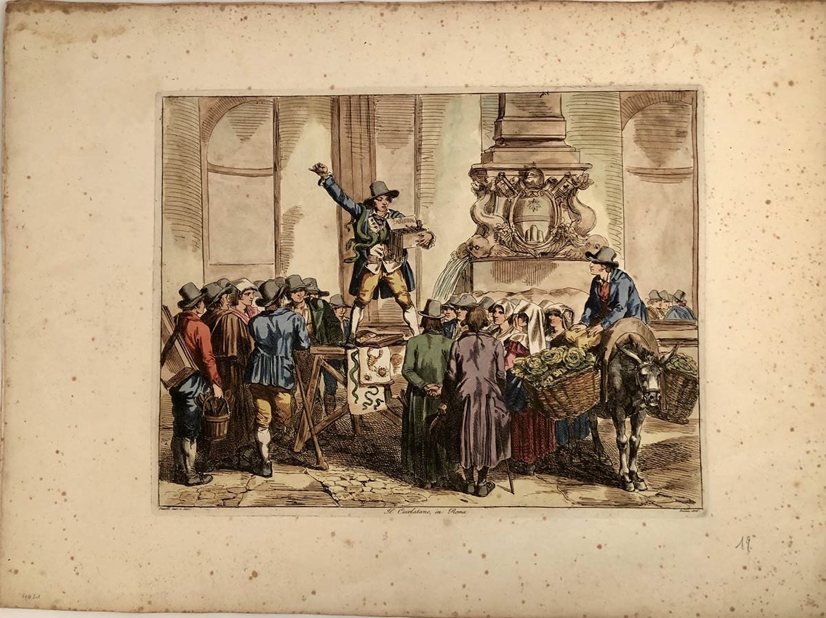 Bartolomeo Pinelli | Lot of 19 plates from Il Meo Patacca o vero Roma ...