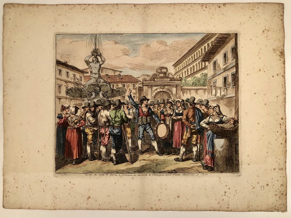 Bartolomeo Pinelli | Lot of 19 plates from Il Meo Patacca o vero Roma ...