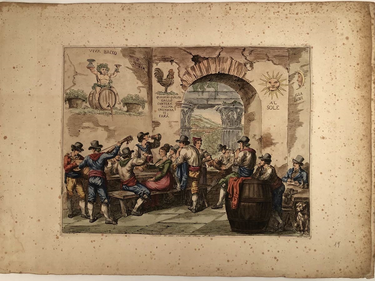 Bartolomeo Pinelli | Lot of 19 plates from Il Meo Patacca o vero Roma ...