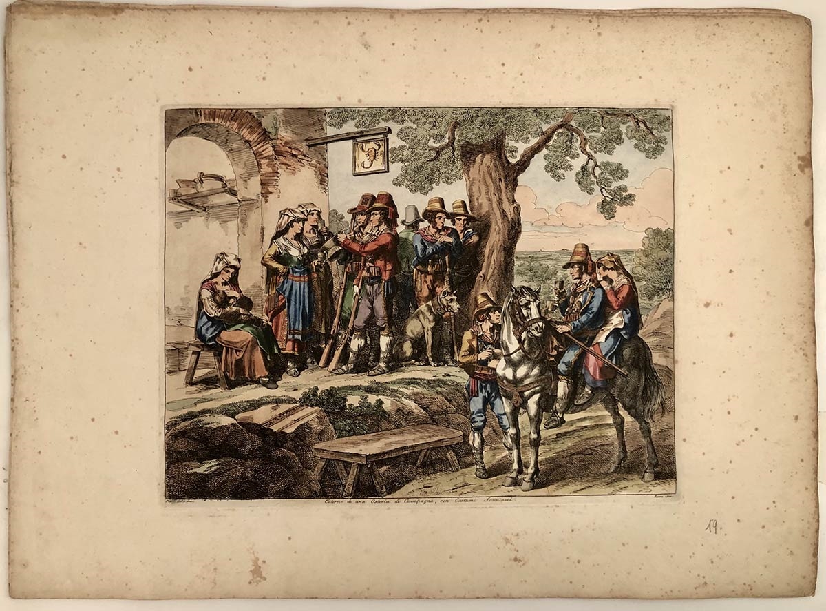 Bartolomeo Pinelli | Lot of 19 plates from Il Meo Patacca o vero Roma ...