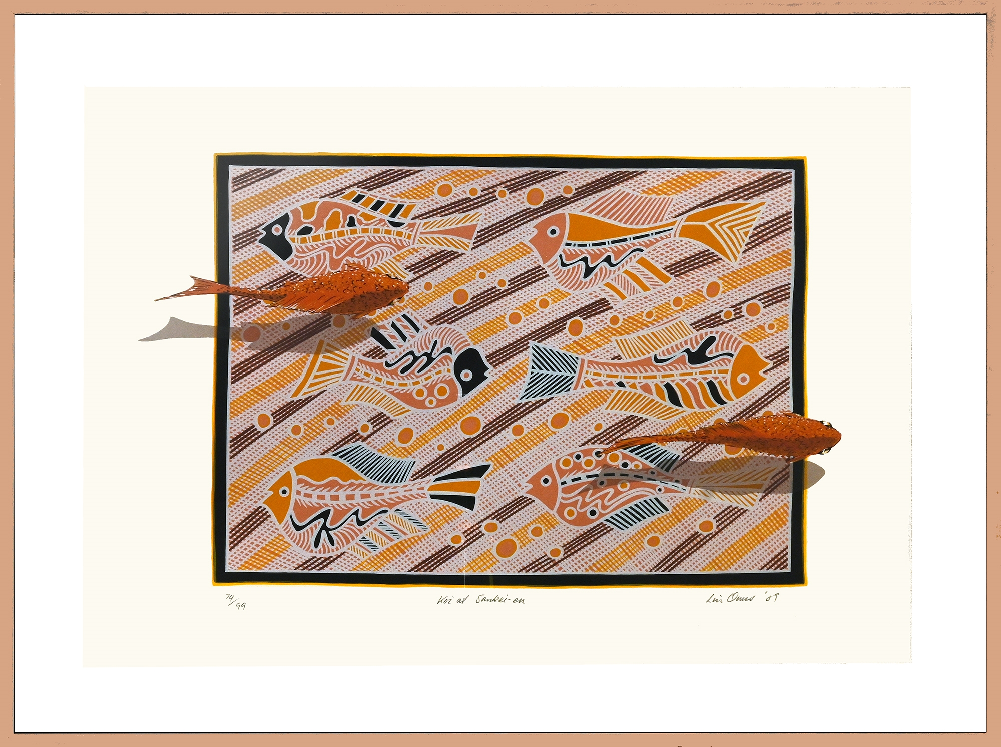 Lin Onus | Koi at Sankei-en (1989) | MutualArt