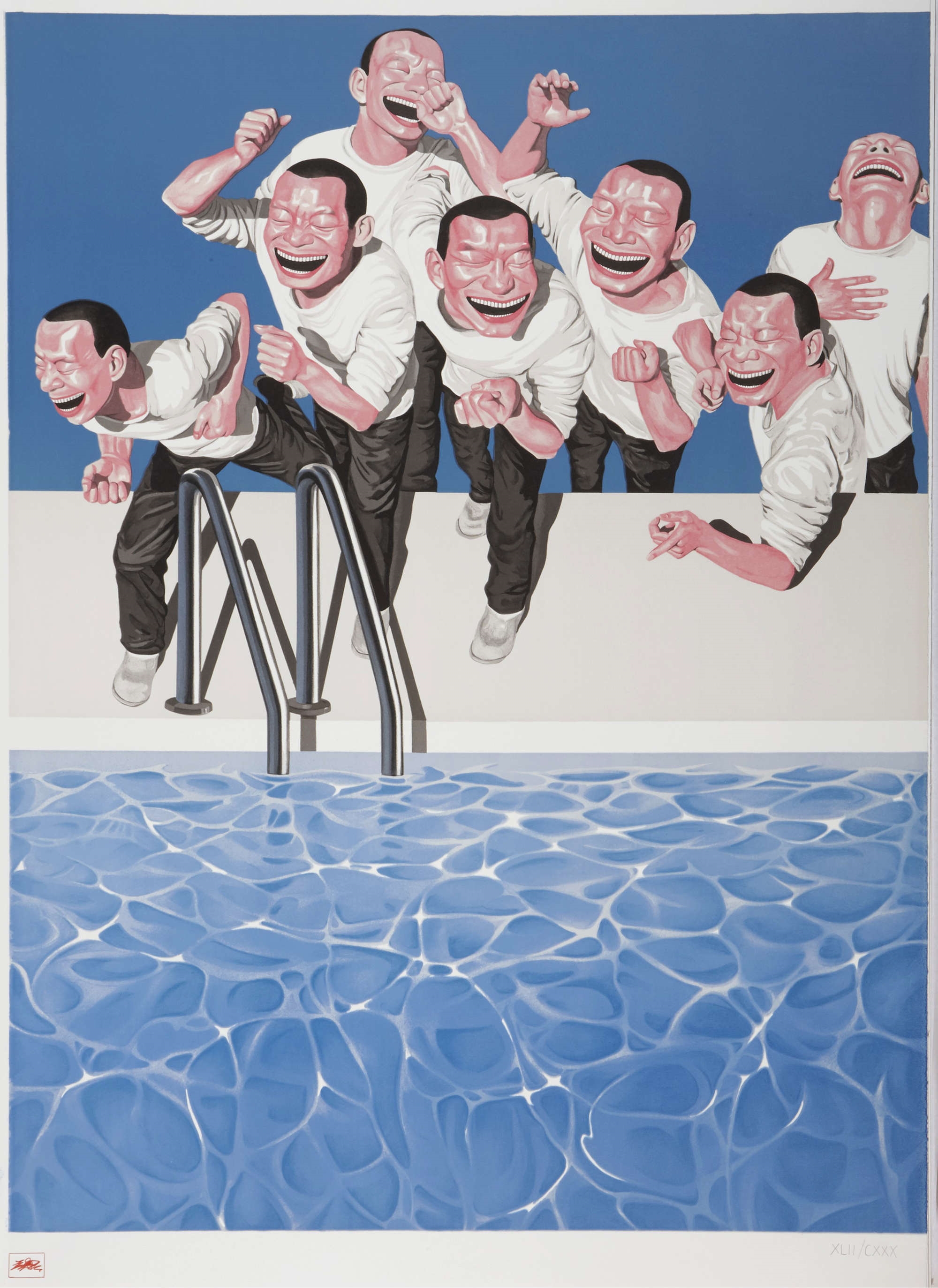 Yue Minjun | Take The Plunge (2009) | MutualArt