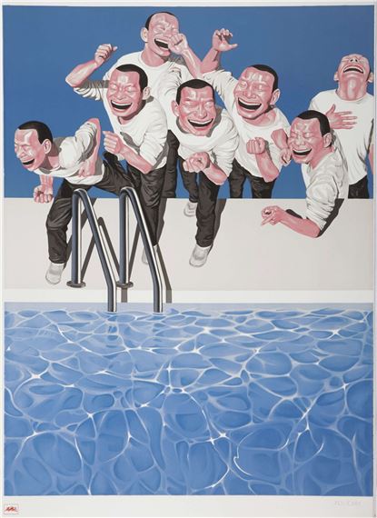 Yue Minjun | Take The Plunge (2009) | MutualArt