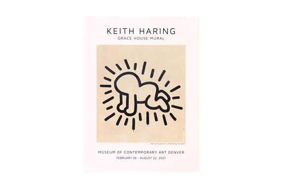 Keith Haring | Grace House Mural Poster (2021) | MutualArt