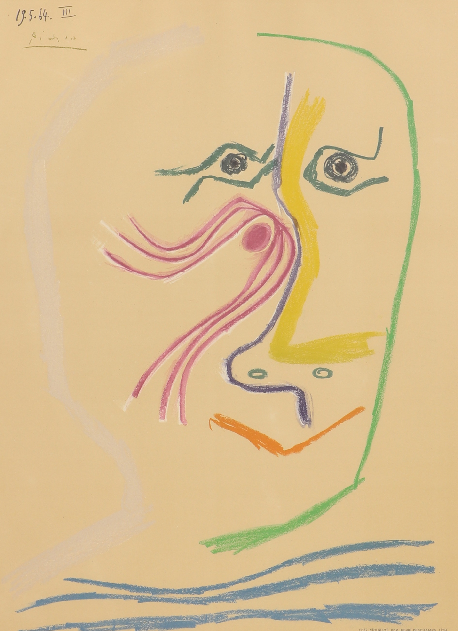 Pablo Picasso | Hommage a Rene Char (1964) | MutualArt