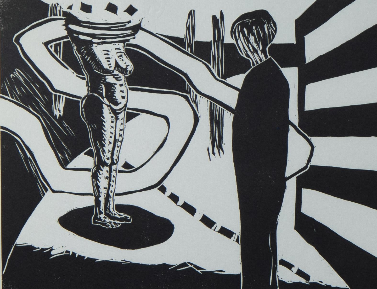 Roger Raveel | A naked woman or a work of art (1983) | MutualArt