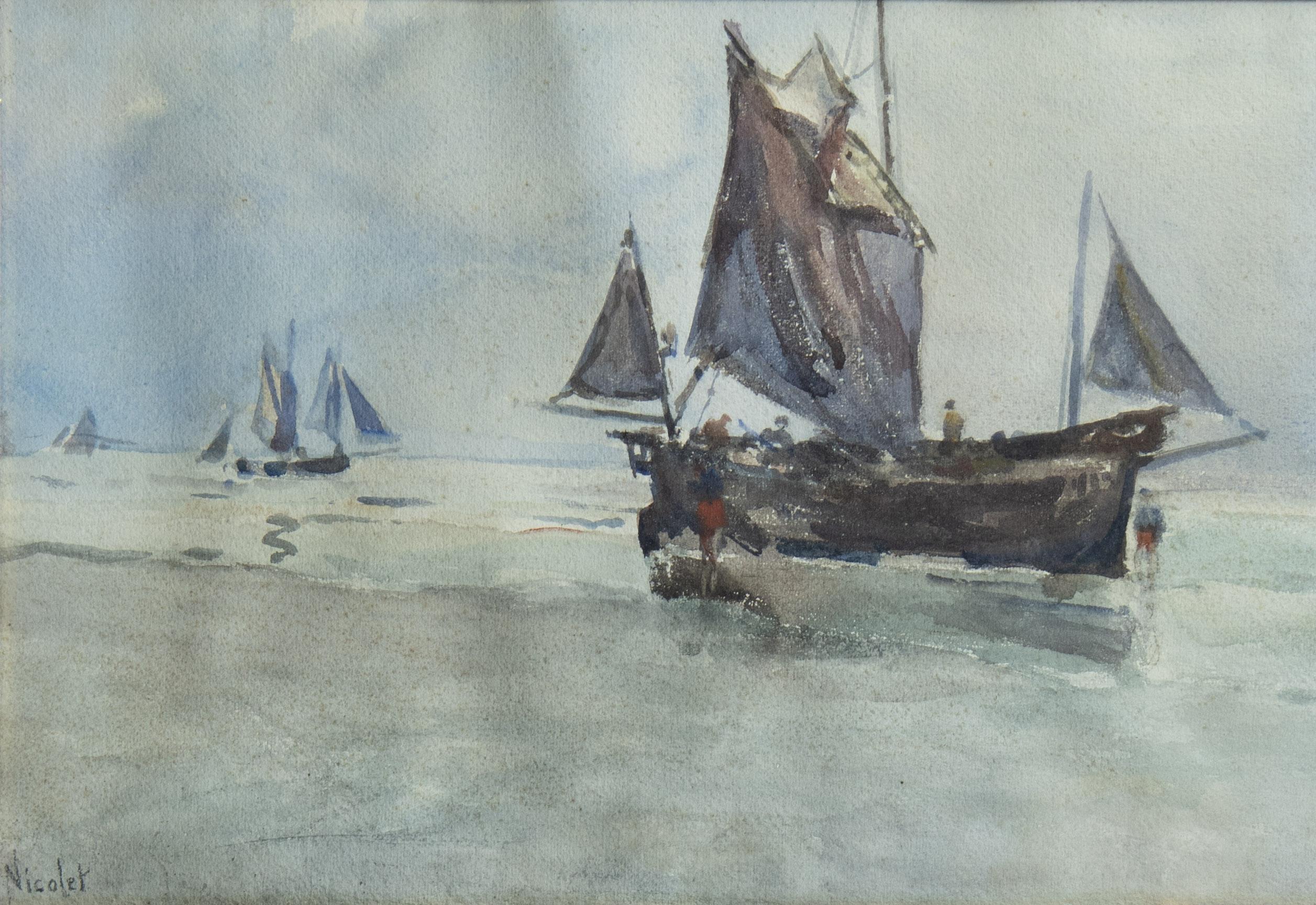 Gabriel Émile Édouard Nicolet | Portrait of a Lady, wearing a bonnet ...