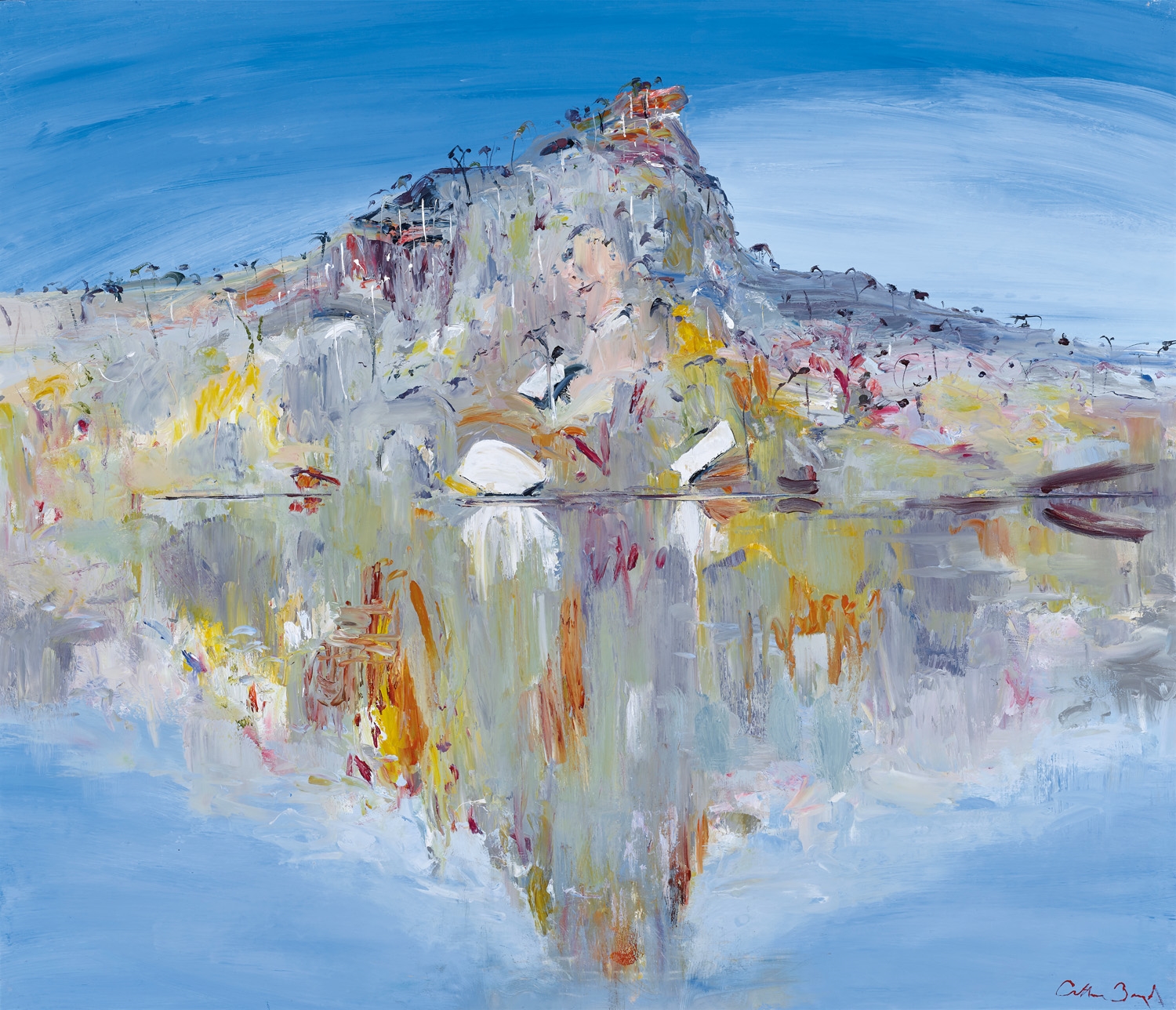 Arthur Boyd | Pulpit Rock with Reflection | MutualArt
