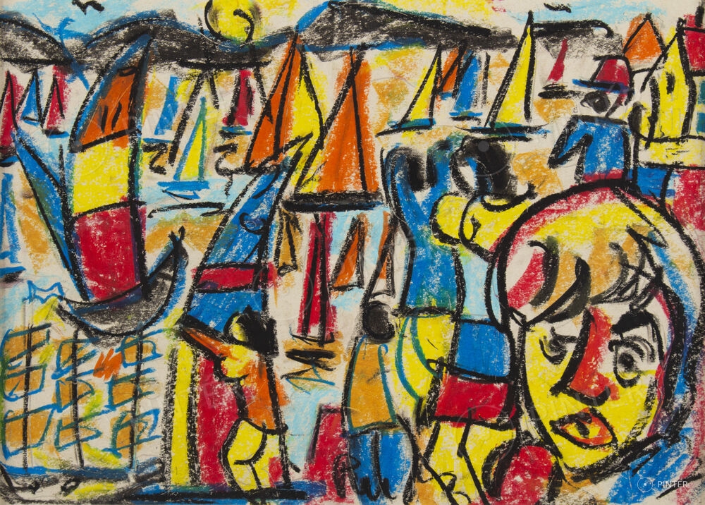 Miklós Németh | Sailboats at Lake Balaton | MutualArt