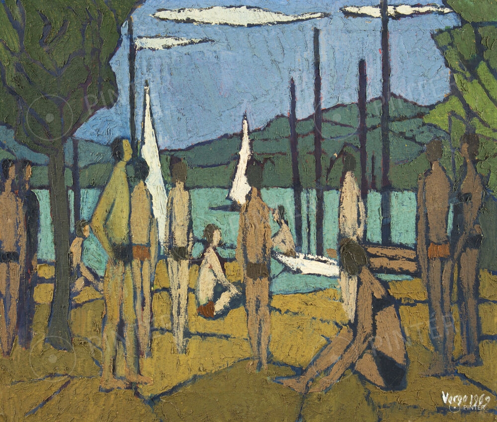 József Varga | Bathers (1969) | MutualArt