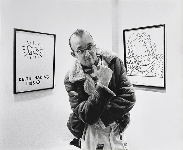 Michel Giniès | Keith Haring à la Galerie 1900- 2000 (1990) | MutualArt