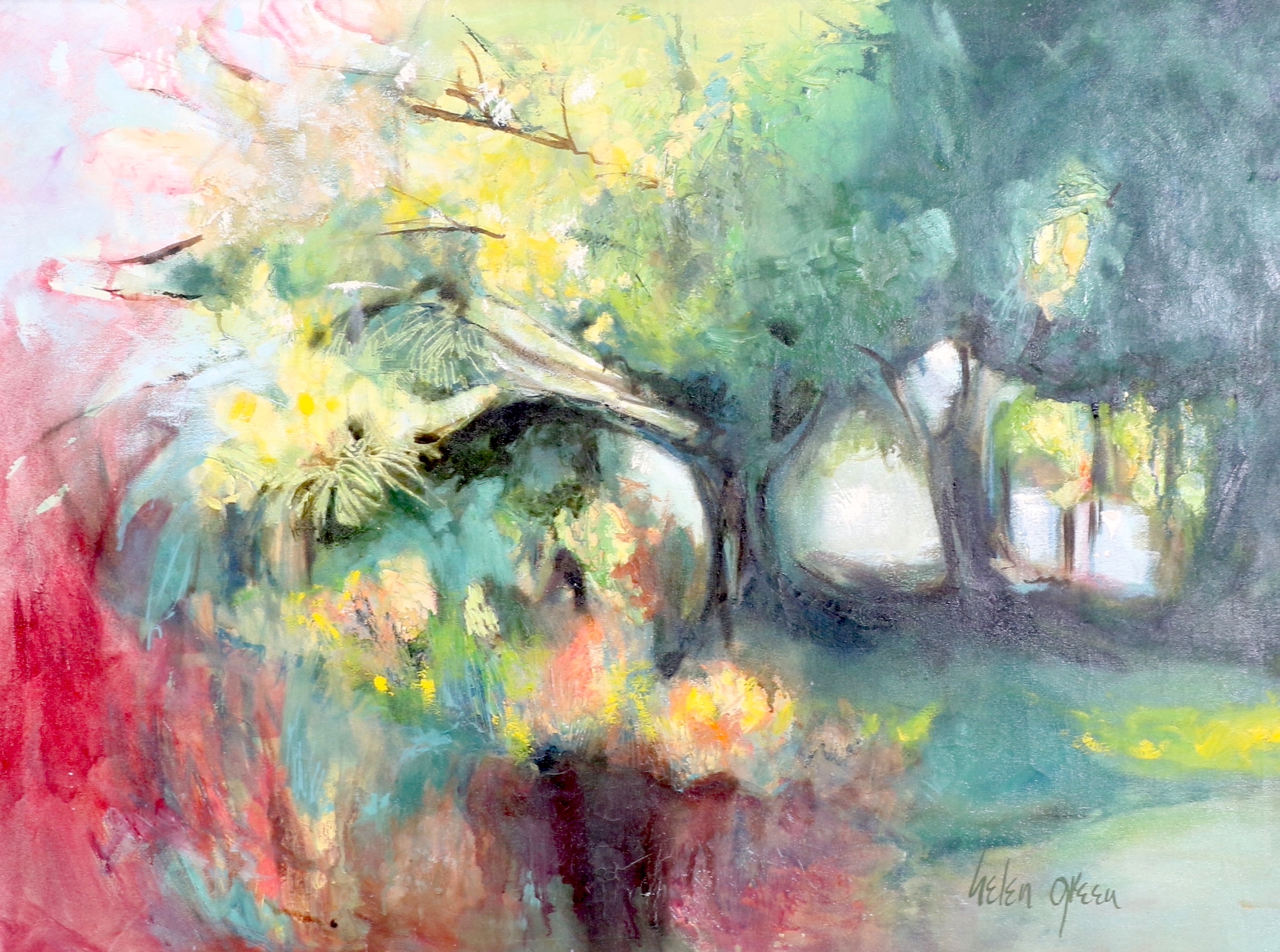 Helen Green | LIGHT SHINING ON THE TREES | MutualArt