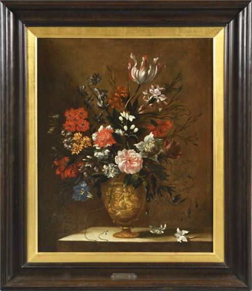 Cornelis de Heem | Bouquet of flowers in a vase | MutualArt