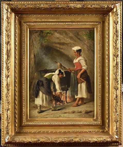 Charles Baptiste Schreiber | The washerwomen | MutualArt