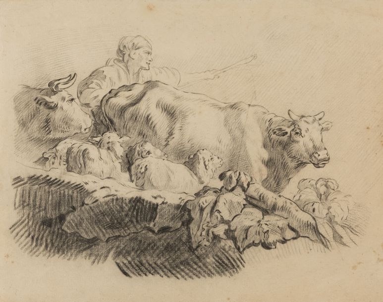 Jean-Baptiste Huet | Transhumance scene | MutualArt