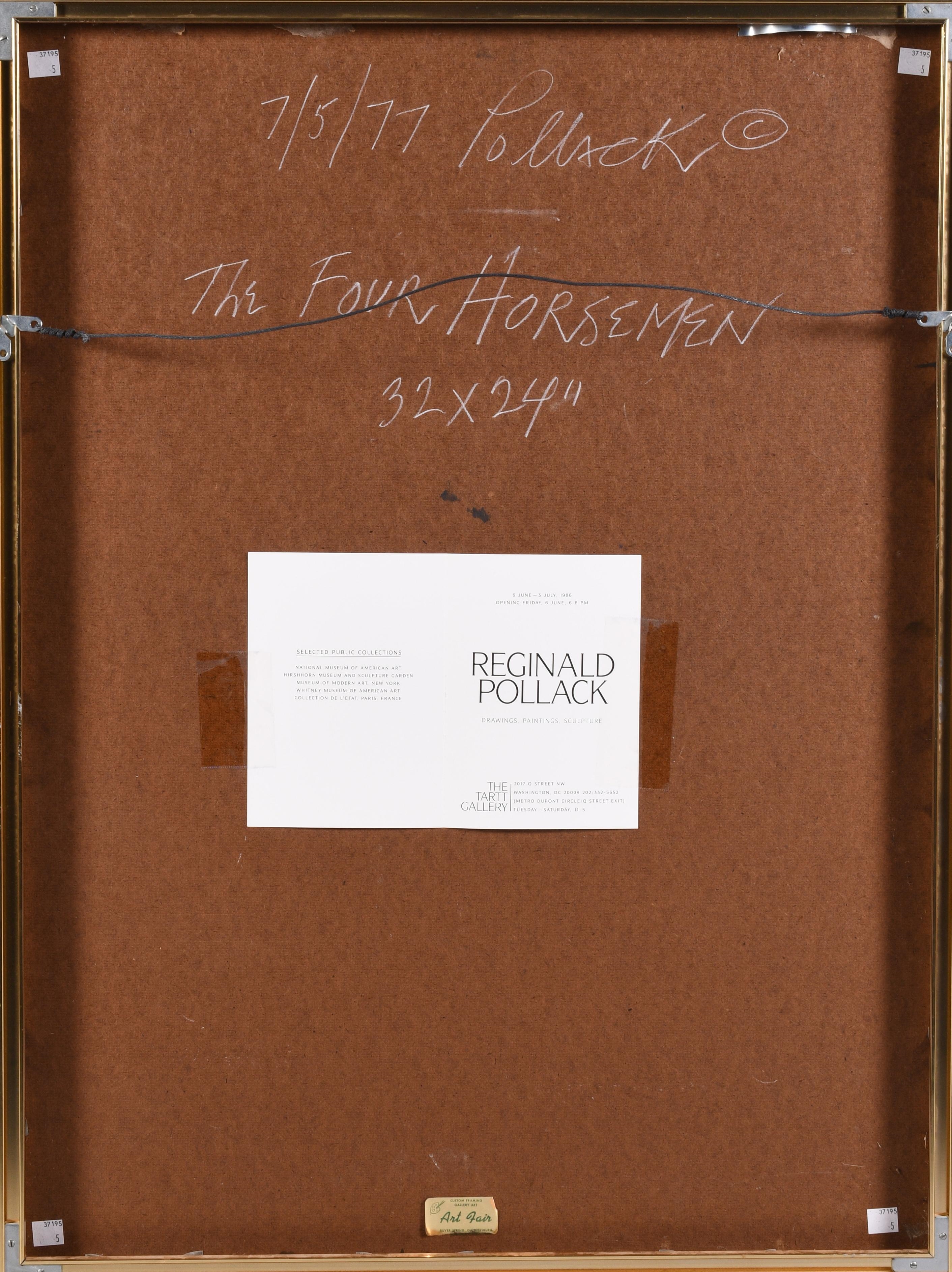Reginald Pollack | THE FOUR HORSEMEN, 1977 (1977) | MutualArt