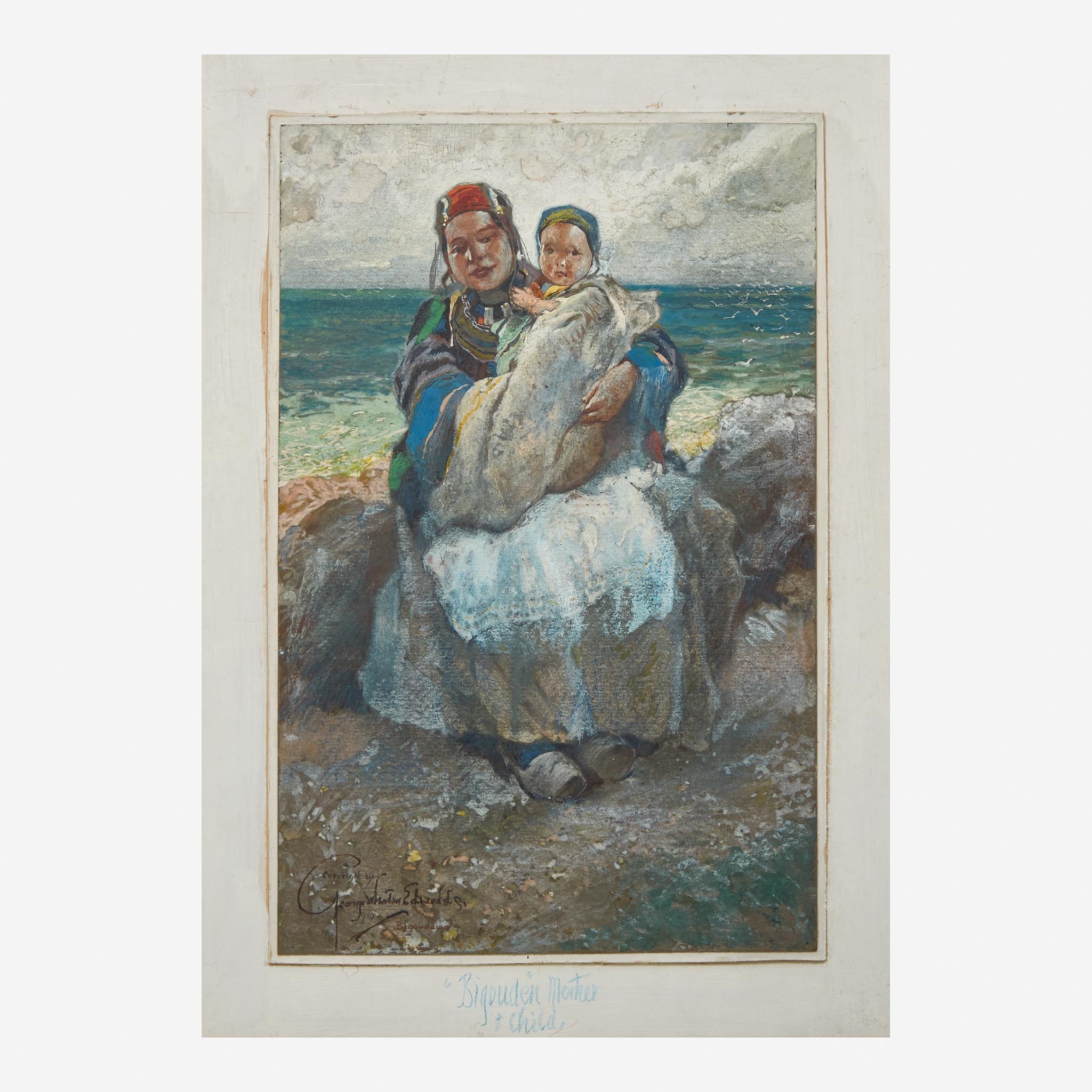 George Wharton Edwards | Bigoudène Mother and Child | MutualArt