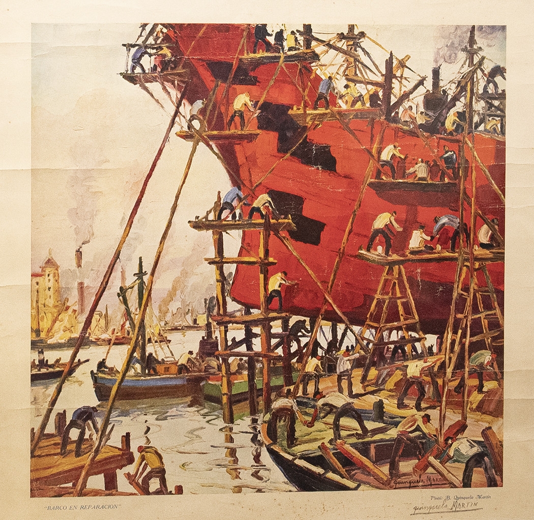 Benito Quinquela Martin | Barco en reparación | MutualArt