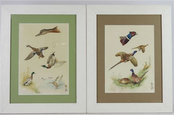 Boris Riab | Study of ducks & study of pheasants | MutualArt