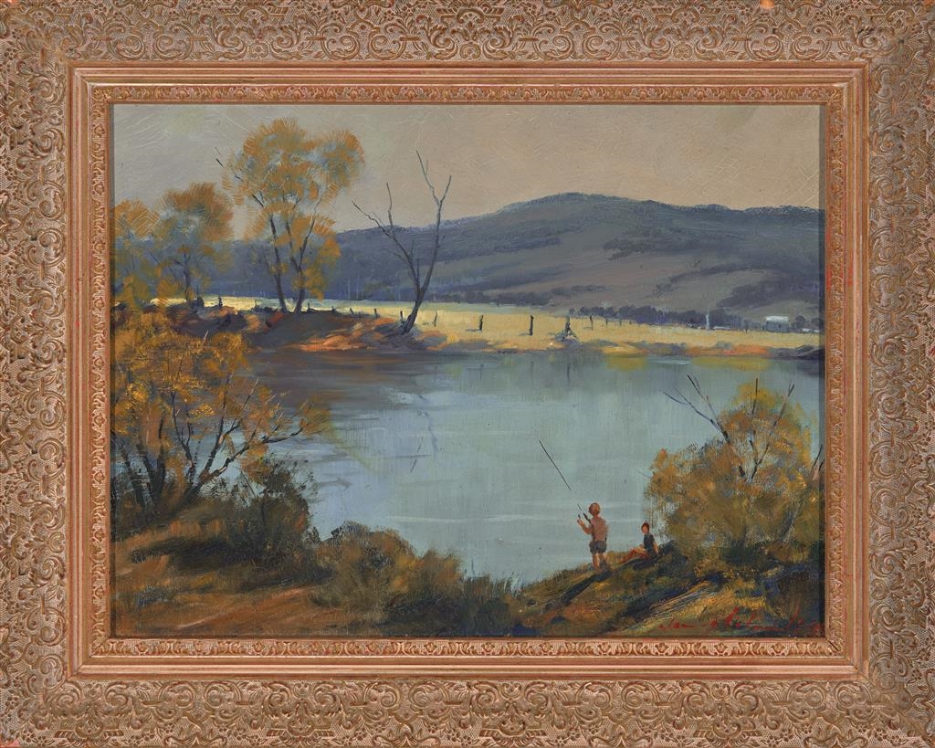 James Carson Coleman | Fishing by the River | MutualArt