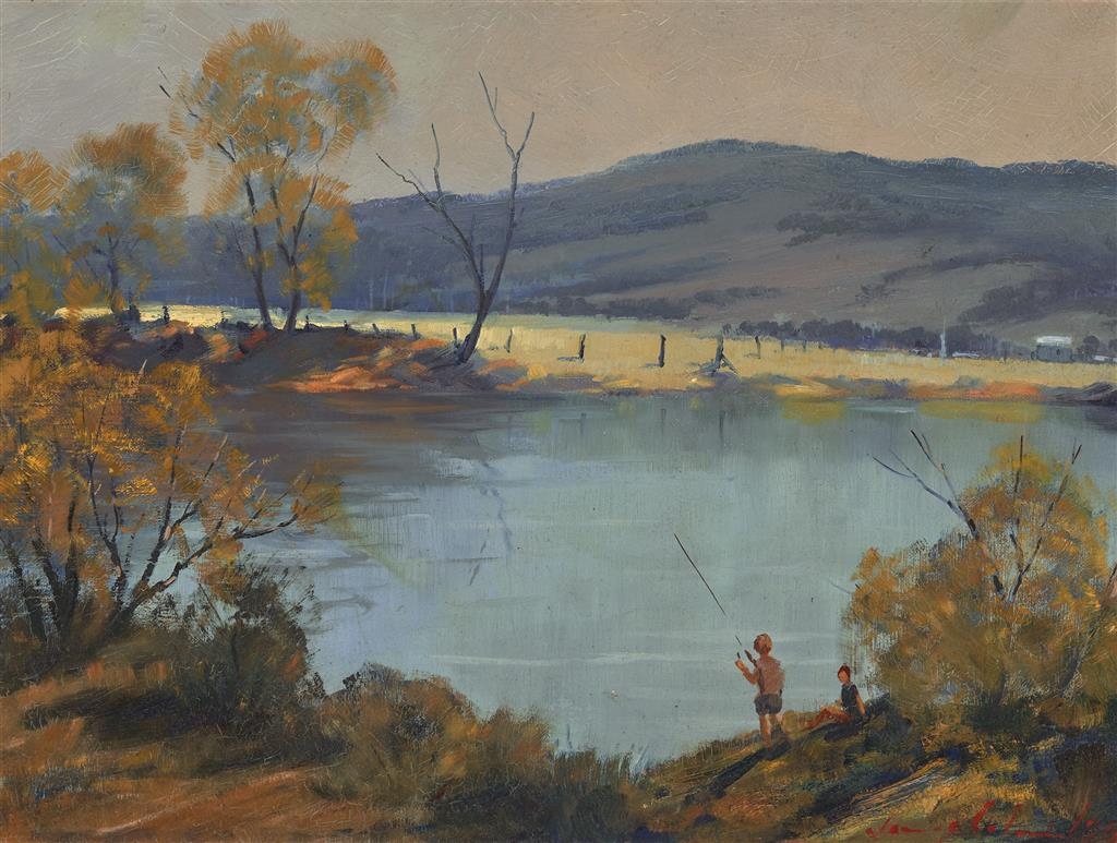 James Carson Coleman | Fishing by the River | MutualArt