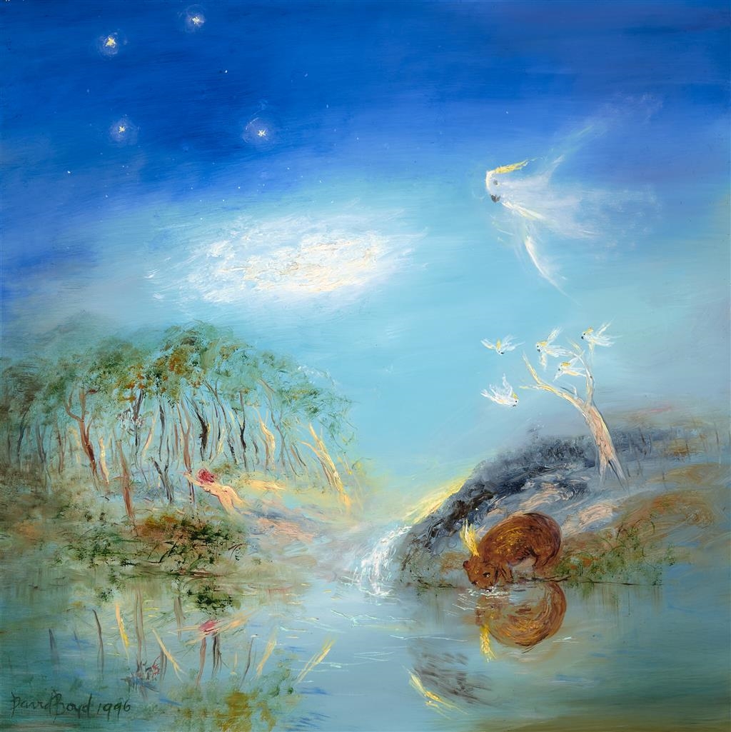 David Boyd | Europa Fleeing From a Drinking Wombat (1996) | MutualArt