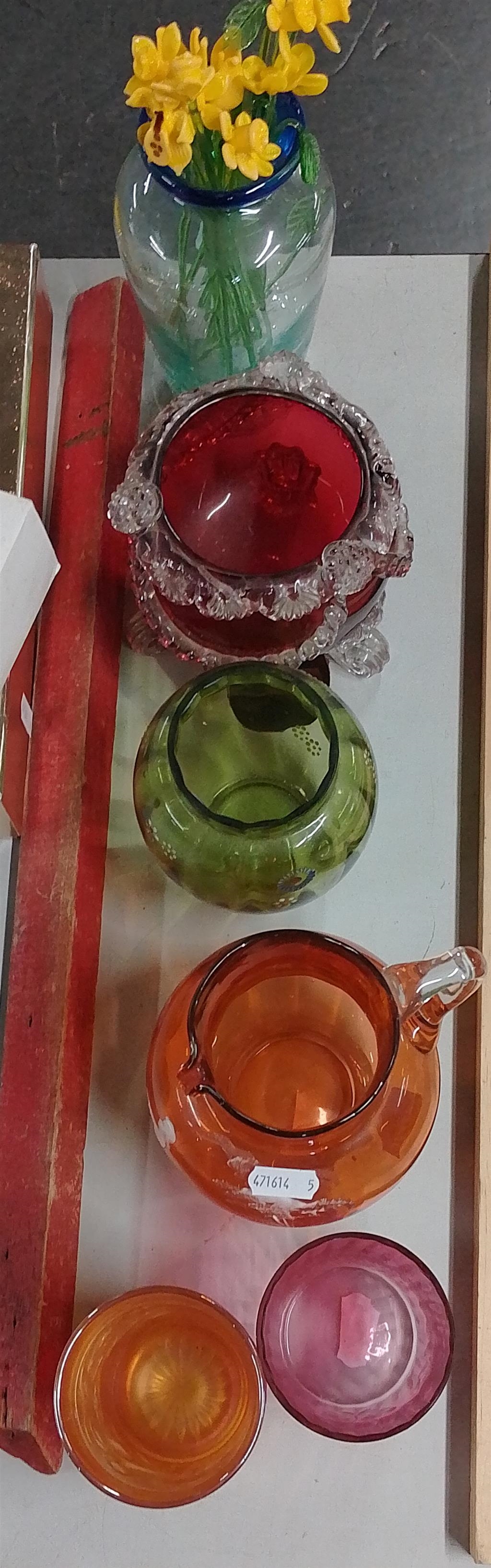 Mary Gregory | A collection of glassware including flowers and a Mary ...