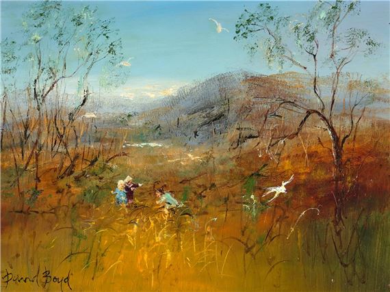 David Boyd | Children Playing in a Paddock | MutualArt
