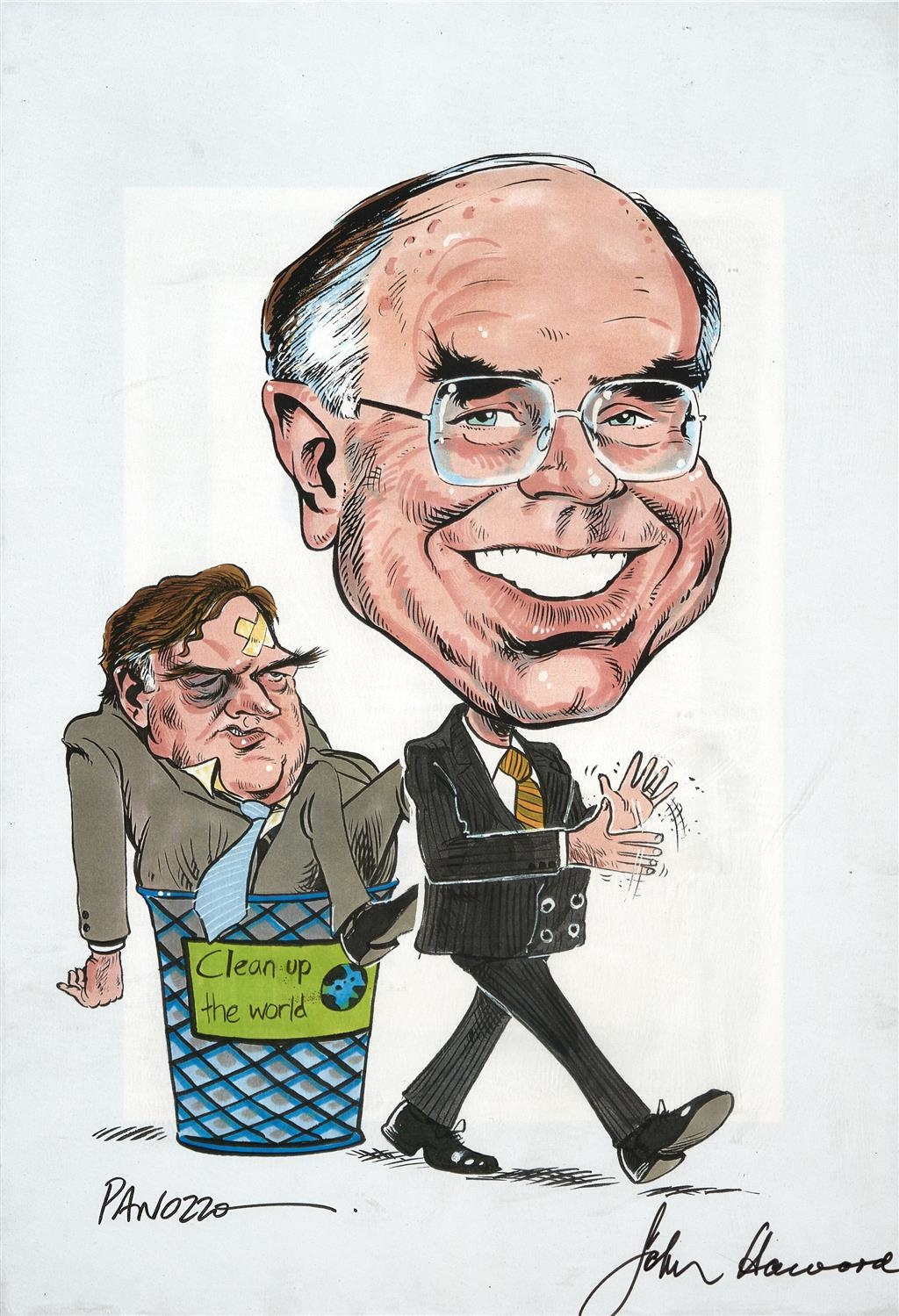 Steve Panozzo | Clean up the world - Caricature of John Howard Election ...