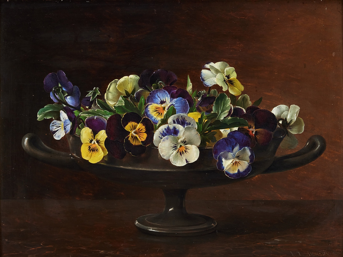 Johan Laurentz Jensen | Penséer i tazza | MutualArt