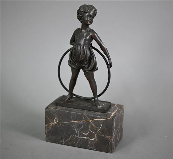 Johann Philipp Ferdinand Preiss | Figure of a girl with hoop | MutualArt