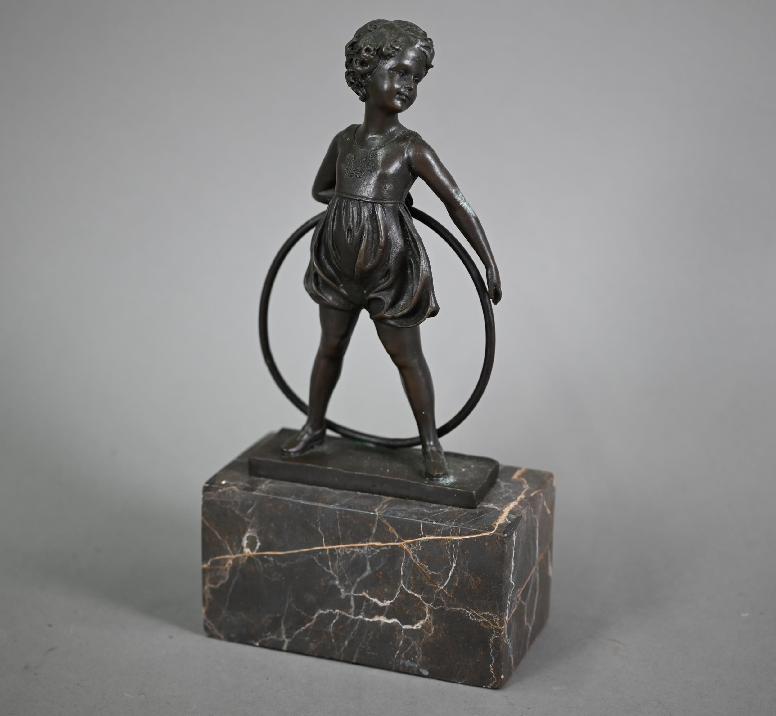 Johann Philipp Ferdinand Preiss | Figure of a girl with hoop | MutualArt