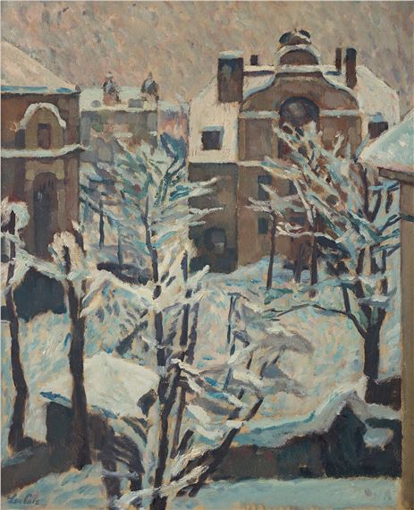 Leo Putz Stadtgarten Im Schnee MutualArt