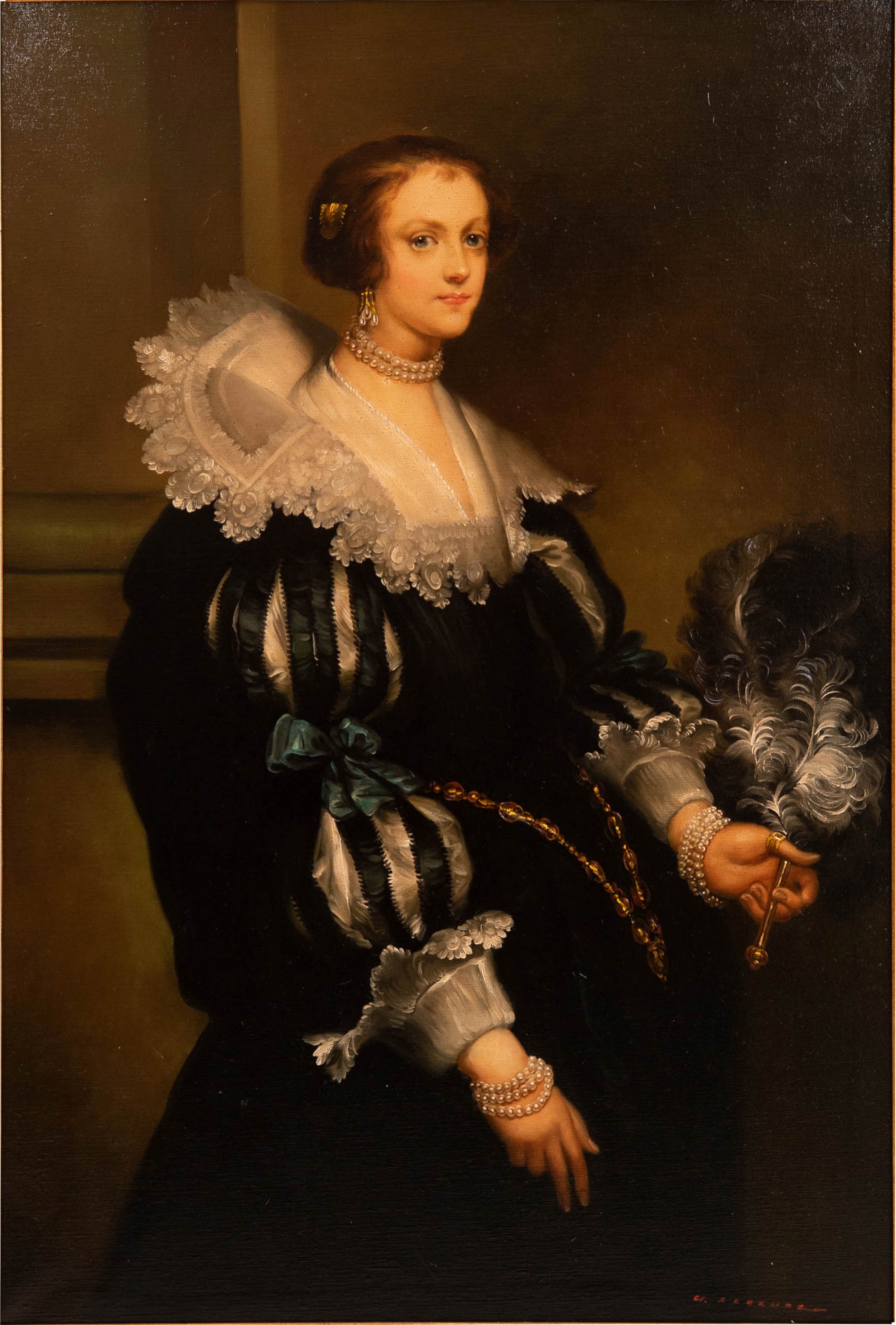 Anthony van Dyck | Portrait of Anna Wake | MutualArt