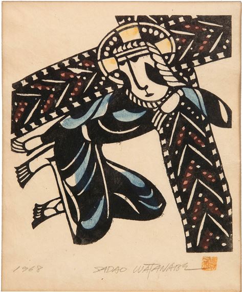 Sadao Watanabe | Jesus Carrying His Crucifix (1968) | MutualArt